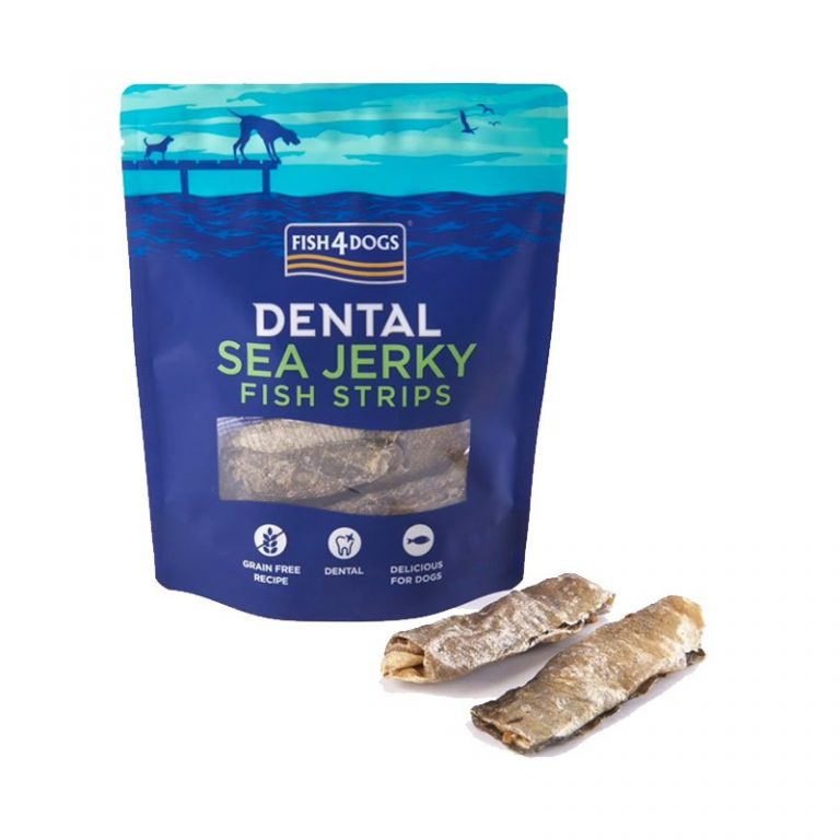 Fish4Dogs DENTAL SEA JERKY Fish Strips snack per cani | NaturePetShop