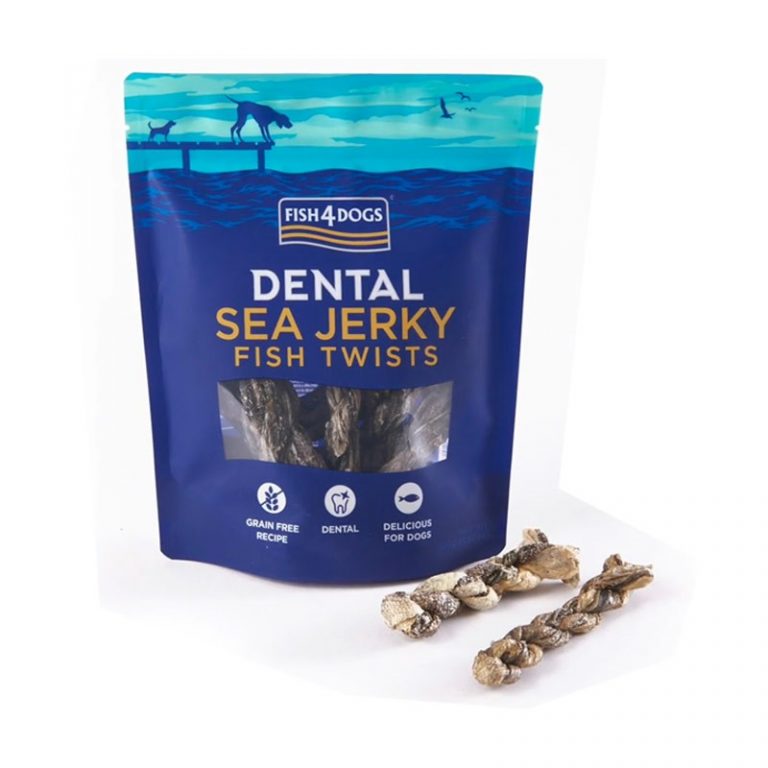Fish4dogs DENTAL SEA JERKY Fish Twists snack per cani